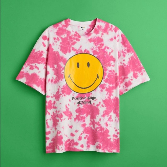 Shirts | Smiley Hm Smiley Face Oversized T Shirt Size Xs Positive State ...